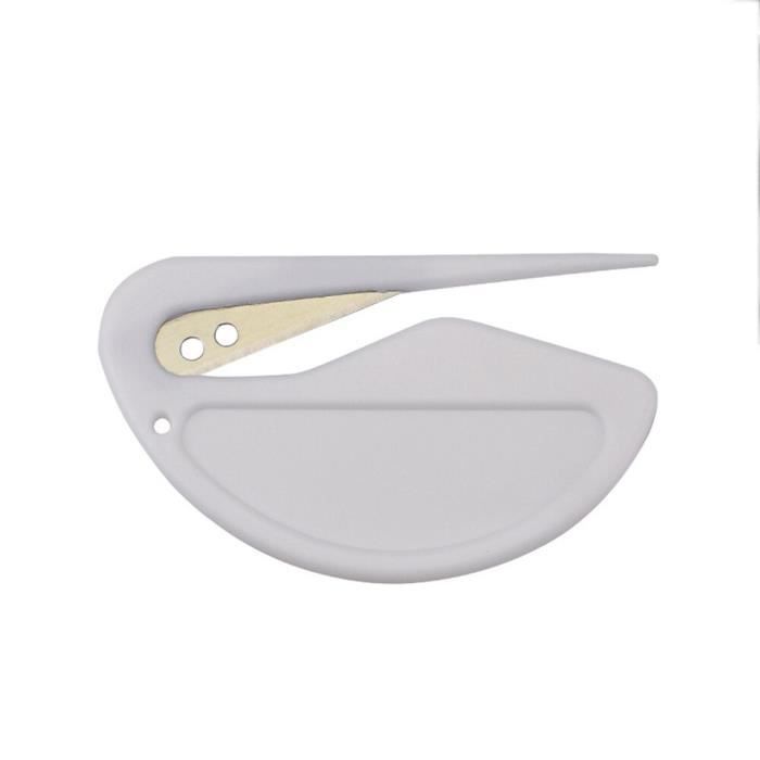 1 PIÈCES En Plastique Blanc Ouvre-lettre Mini Papier Tranchant Courrier ...
