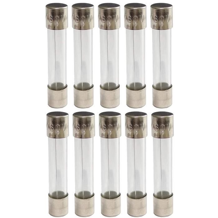 10x Fusibles rapides - en verre - 16A - 60V AC - 3.2cm 6.3x32mm,[Z438] - Cdiscount Auto