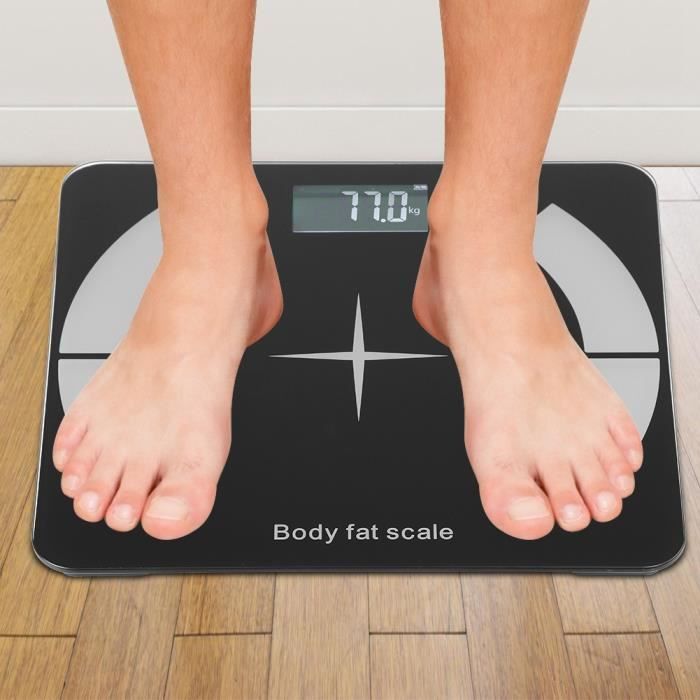 HURRISE Balance de poids Échelle de corps Bluetooth domestique, échelle ...