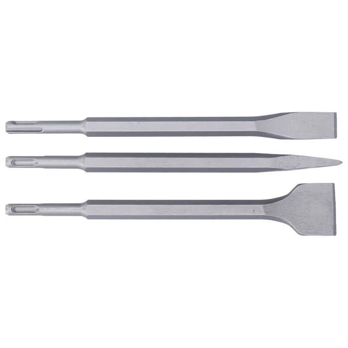 Mxzzand Kit de burins 3 pièces burin en acier au carbone mise à l ...