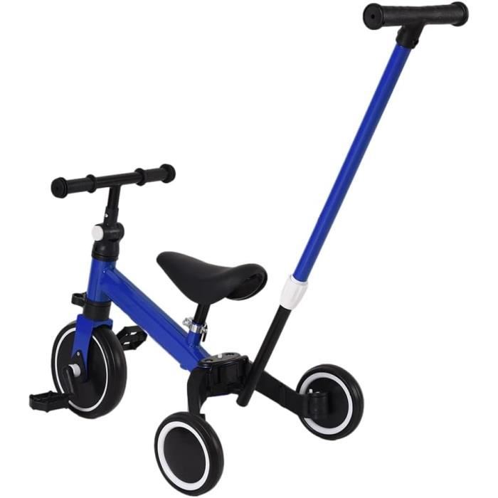 Vélo D'Apprentissage Pour Enfants Dès 1 An 3En1 - Tricycle Avec Barre ...