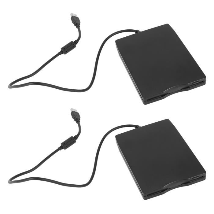 2X Lecteur de disquette USB Lecteur de disquette externe USB 3,5 pouces ...