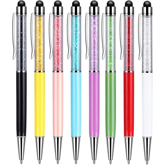 Stylet pour Tablettes 6 Pack 2 en 1 Stylo Bille Capacitif Encre Noire ...