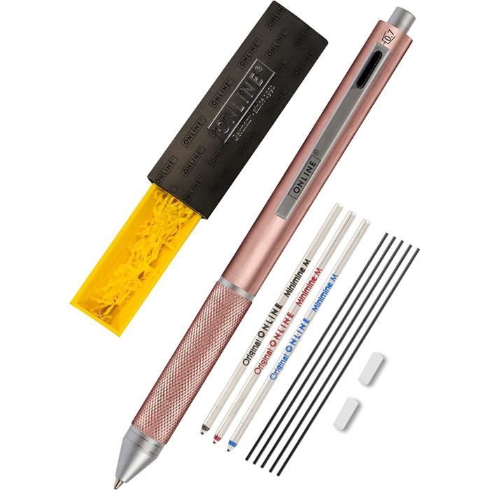 Multipen Stylo multicolore 4 en 1 Stylo bille 3 couleurs et crayon avec ...