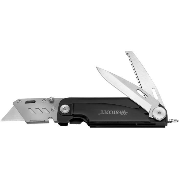 E-84034 00 Multitool Cutter Couteau Multifonction Lame Drop-Point 7,5 ...