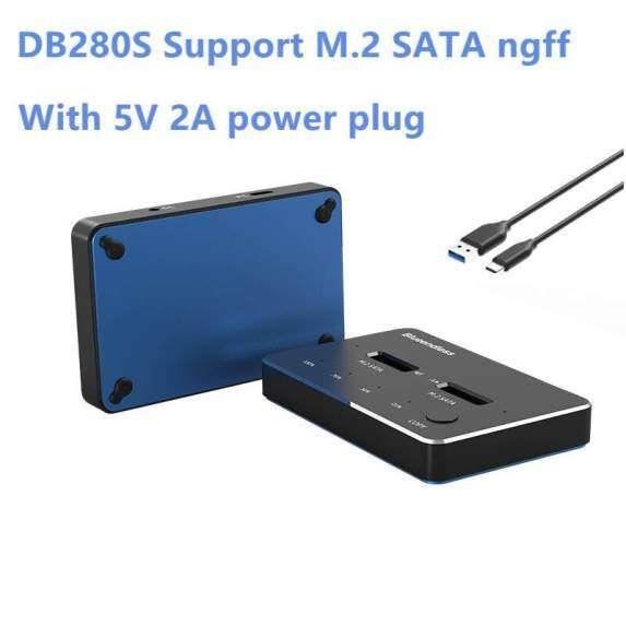 GP17438-Boîtier externe ssd à double baie. boîtier usb c m2 NVME-NGFF ...