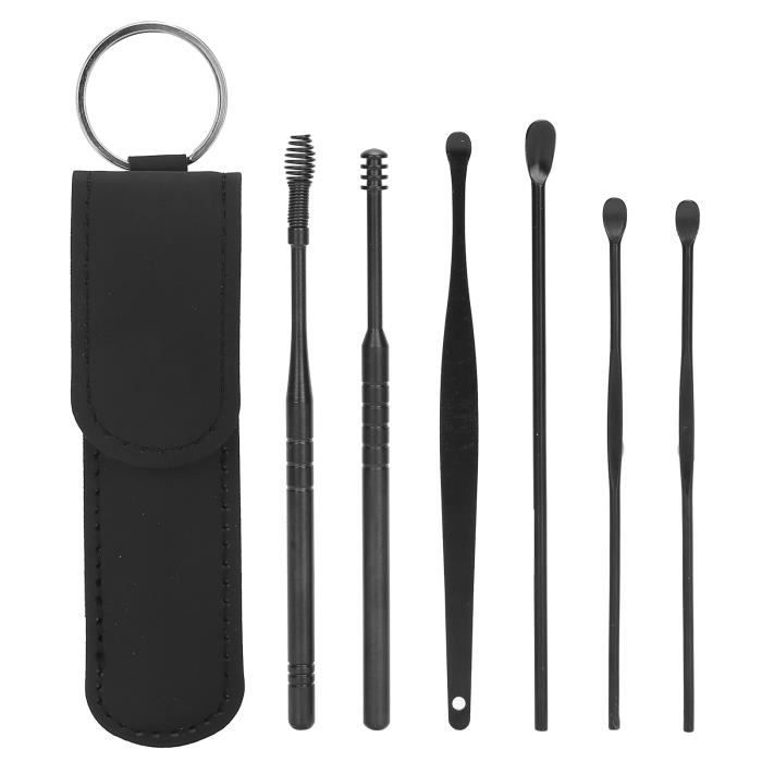 REN Cuillère à oreille Ear Spoon Spiral Ear Wax Cleaner Tools Set (Noir ...