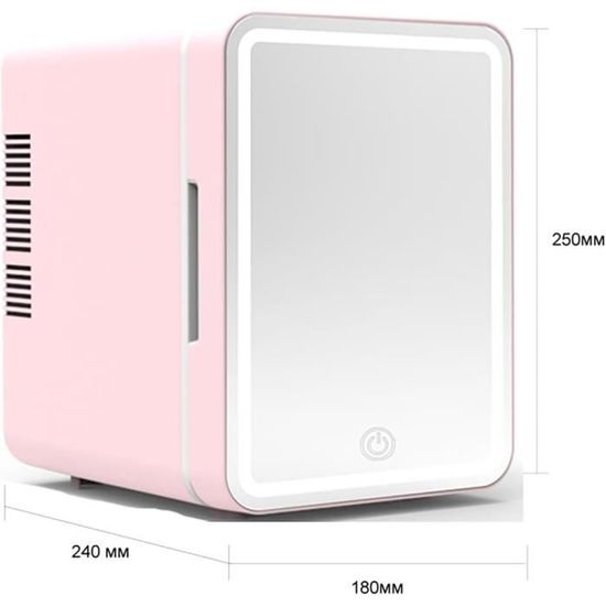 Mini Frigo Rose De Chambre Skincare Cosmetique 4L 6canette Portable ...