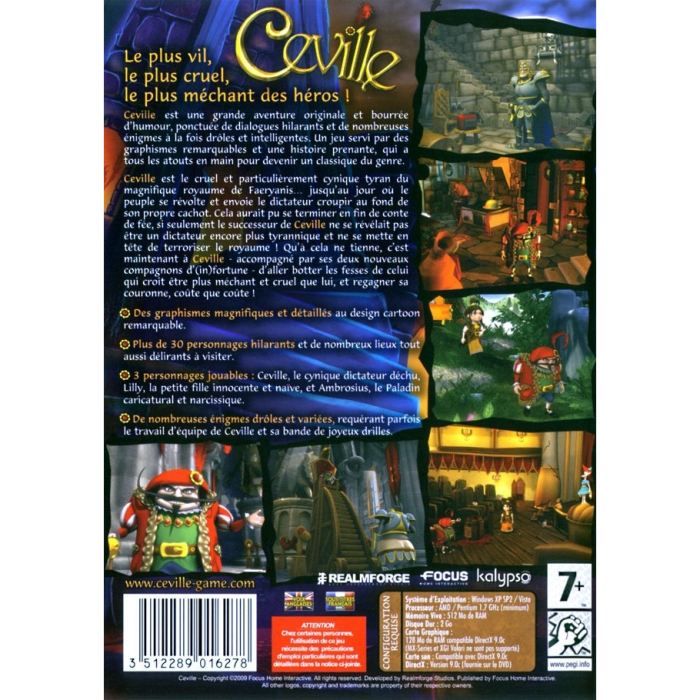 CEVILLE / Jeu PC DVD-ROM - Cdiscount Jeux vidéo