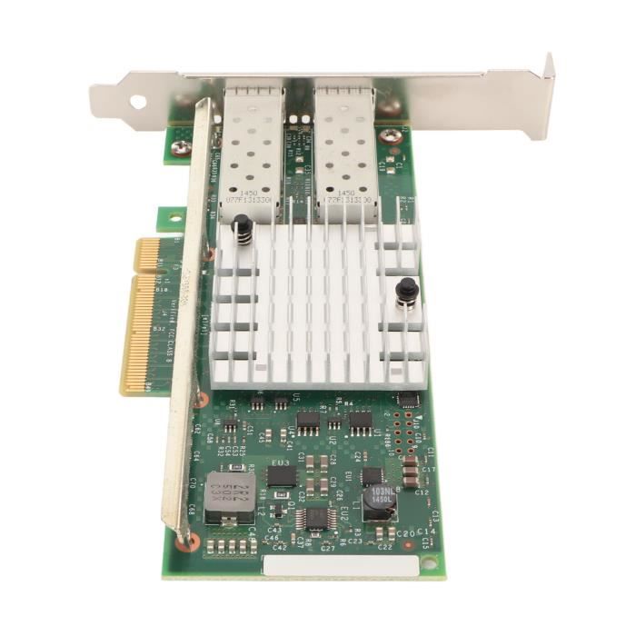 Hurrise Carte R Seau Pcie Gb Adaptateur Serveur Ports Sfp Plug And Play Cdiscount Informatique