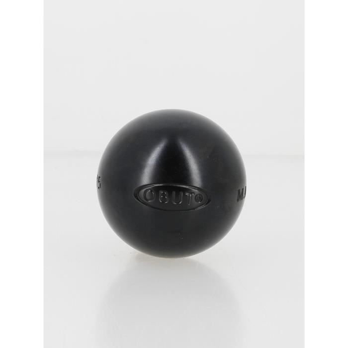 Boules de pétanque - Obut - Match noire - 650g - Acier au carbone - Kit ...