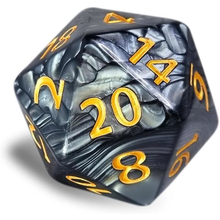 Power Beast Dungeon Dé Géant D20 55mm + Sac pour Le dés, Grand dé DD ...