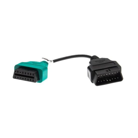 Vhbw Adaptateur OBD2 A1 OBD1 16 Pin vers OBD2 compatible avec Fiat ...