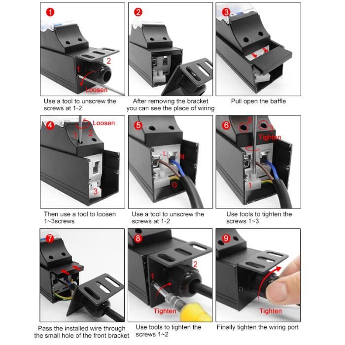 7 douilles 19 pouces-32A 8000W--Prise multiprise UE T1 en alliage d ...
