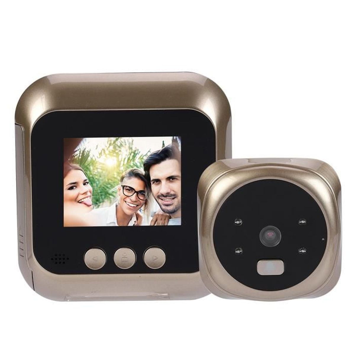 Visionneuse de porte électronique de 2,4 pouces pour caméra de sécurité ...