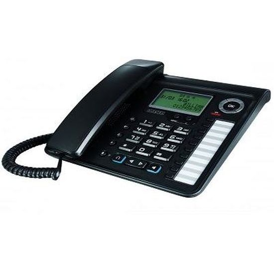 Téléphone Filaire TEMPORIS700NOIR Alcatel - Cdiscount Téléphonie