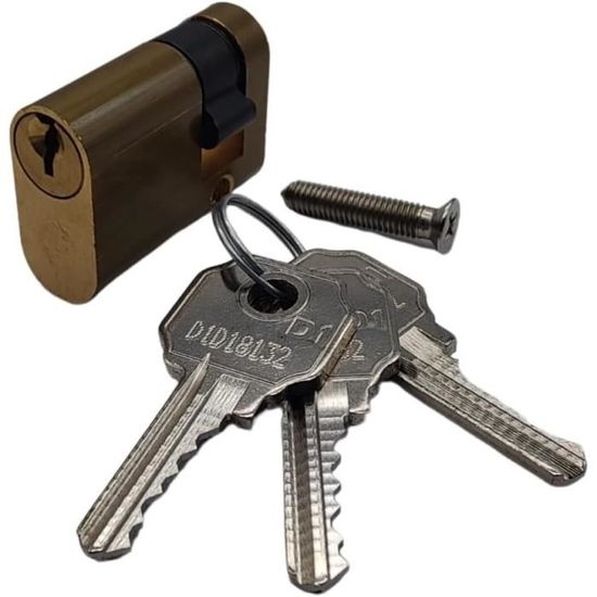 0580 - Oval-Shaped Lock (Brassed, 1-2-Inch, 27 mm).[Z2298] - Cdiscount ...