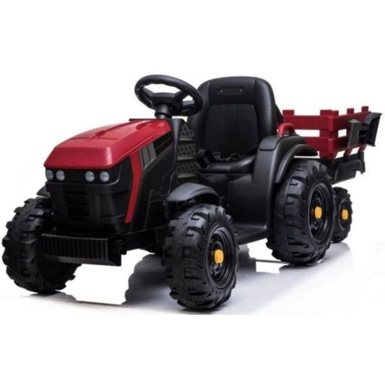 Tracteur avec remorque 12 Volts BDM0925 Rouge - Pack Luxe - Cdiscount ...