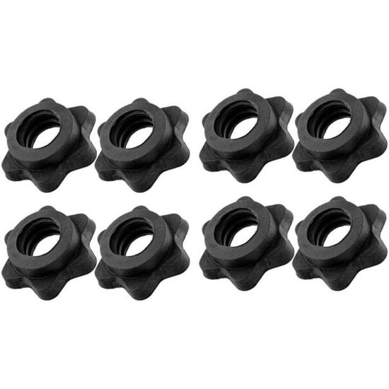 Dumbbell Rod Nut antidérapant Hex Spinlock Colliers de remplacement ...