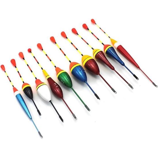 10 Pièces Flotteur Peche,Flotteur Peche Au Coup, Flotteurs Pour Pêche ...