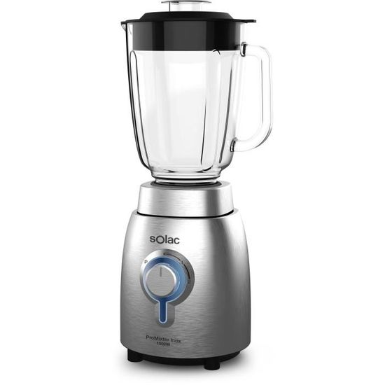 SOLAC ProMixter Inox 1500 - Blender 1500W - Bol en verre gradué 1,75L ...
