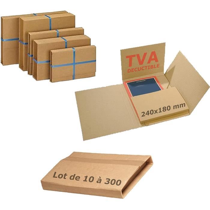 JECO - Lot de 10 étuis croix dexpédition boite pliante carton brun 240× ...