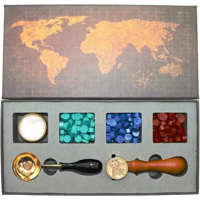 Tampon de cire kit,Sceaux pour Cachet kit avec Perles de Cire d ...