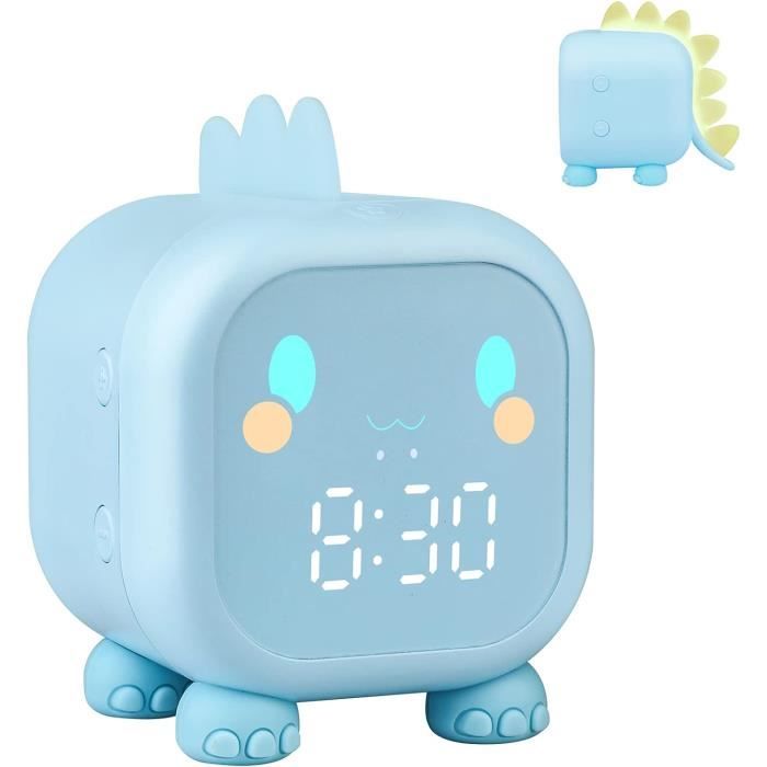 Réveil Enfant Lumineux LED Numerique Lampe Réveil Veilleuse Fille ...
