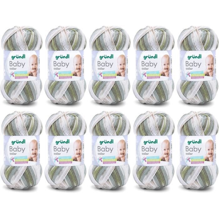 Fil Baby Color (Fil À Crochet À Caractère Laineux, Composé De 70% D ...