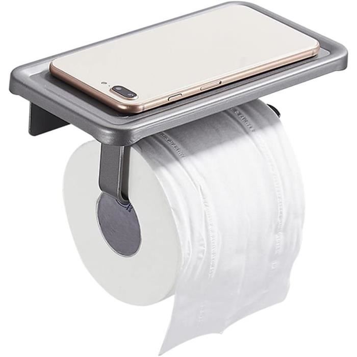 Support Papier Wc Mural Porte Papier Wc Sans Percage Derouleur Papier ...