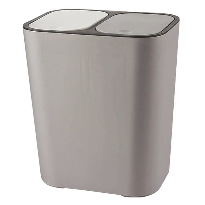 Poubelle Poubelle De Tri Domestique Petit Double Baril Double Couvercle ...