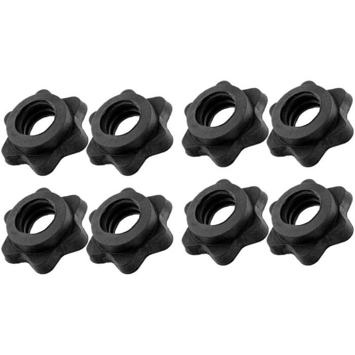 Dumbbell Rod Nut antidérapant Hex Spinlock Colliers de remplacement ...