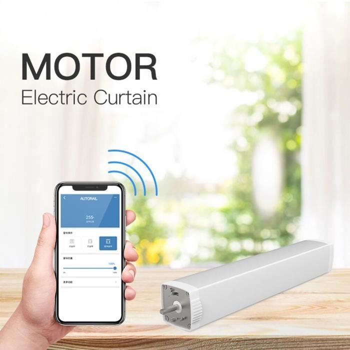 Rideau Motorisé Électrique,Rail motorisé pour Rideaux,Moteur Wifi ...