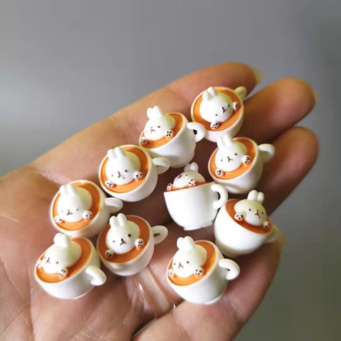 Objets décoratifs,Lapin et lapin miniatures,10 pièces,joli gnome de ...