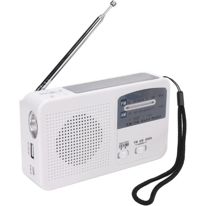 Radio À Manivelle,Am Fm Multibande Radio De Charge Solaire Avec Lumière ...