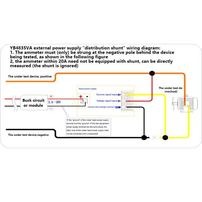 Voltmètre/Ampèremètre - CIKONIELF - YB4835VA - 0~100V 20A - Numérique ...