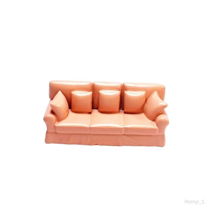 1: 64 Meubles Miniature Résine Canapé Modèle DIY Artisanat Projets ...