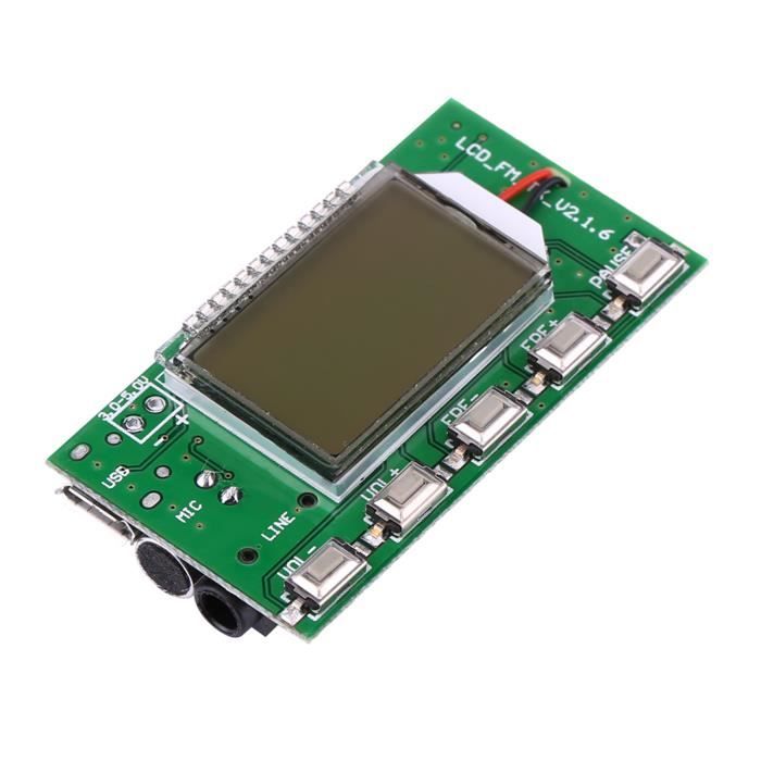 Module émetteur FM, module sans fil numérique DSP et PLL pour microphone sans fil stéréo Module ...
