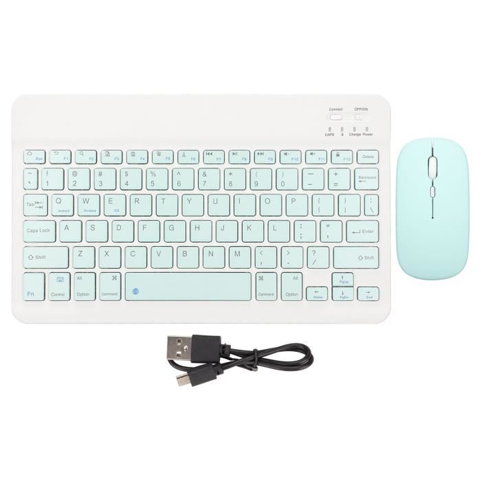 EJ.life Ultra Thin Keyboard Mouse, USB Charging Bluetooth Keyboard Set ...