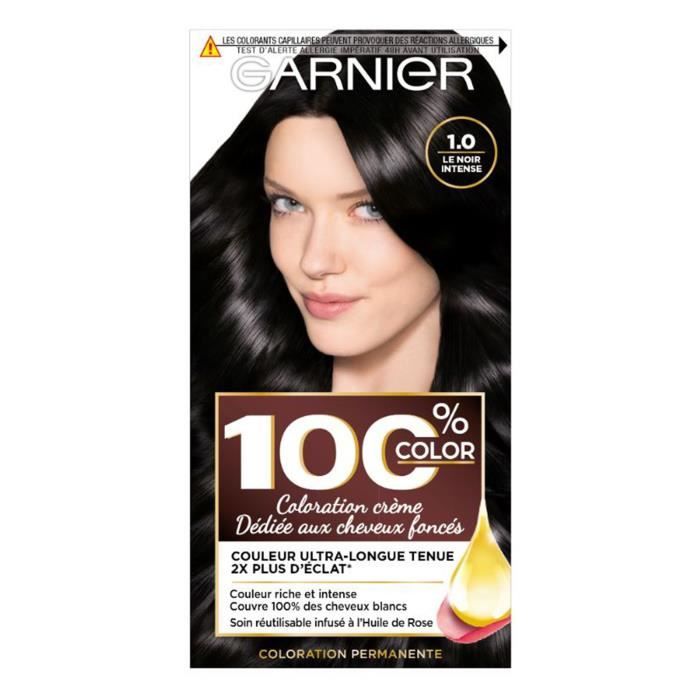Coloration Permanente GARNIER 100% Color Cheveux Foncés 110 - Cdiscount ...