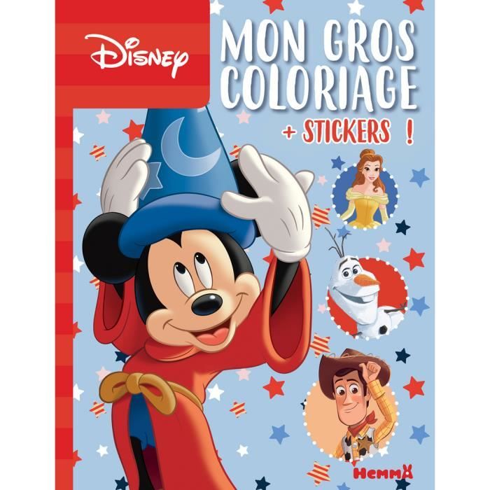 Livre de coloriage - Disney - Mon gros coloriage + stickers - 128 pages ...