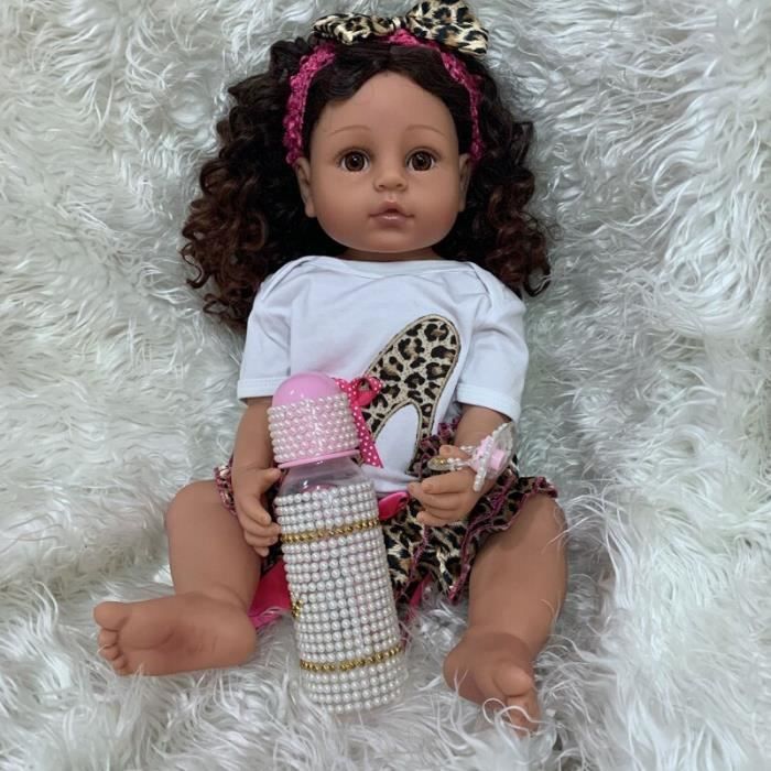 Poupée princesse en Silicone pour filles, 55Cm, corps complet, peau ...