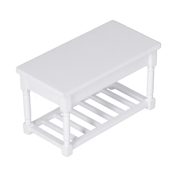 Table de cuisine de maison de poupée 1:12 en bois - 11x6.5x5.5cm ...