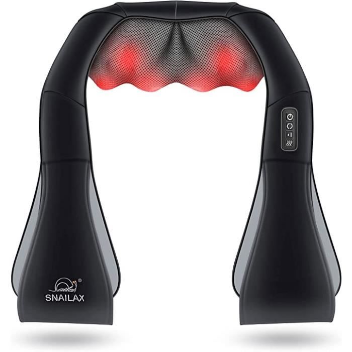 Snailax Shiatsu Masseur De Cou Avec Chaleur Masseur Cervical En 3d