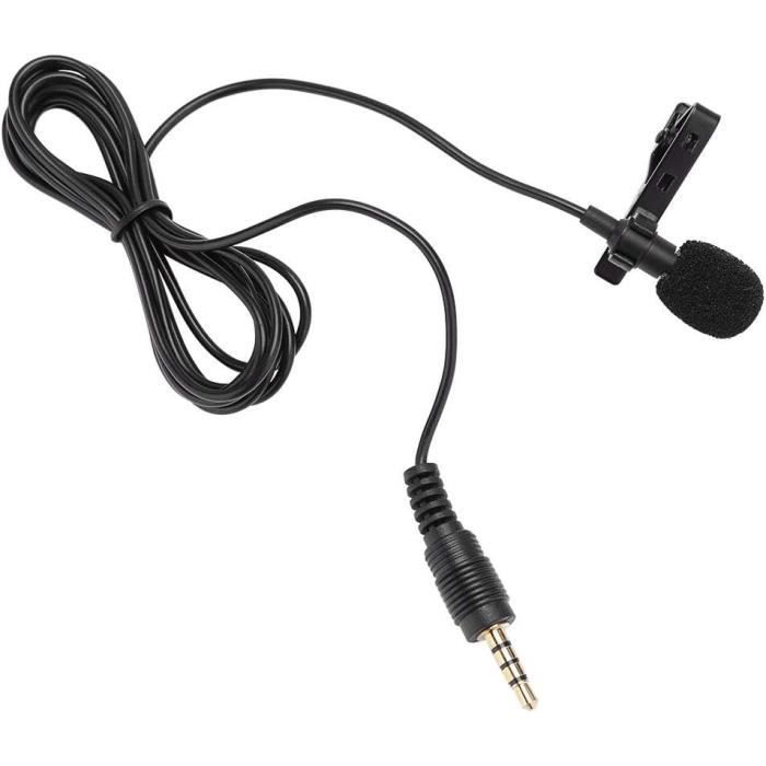 Jack 3,5 Mm Mini-Microphone Filaire À Cravate Lapel Mains Libres ...