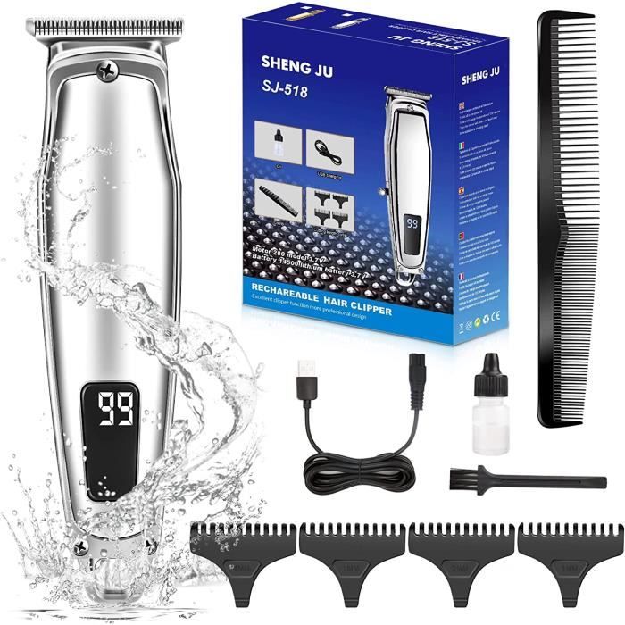 Larkotech Tondeuse Cheveux Hommes, Tondeuse Barbe Kit Homme, Rasoir professionnelle, Tondeuse à ...