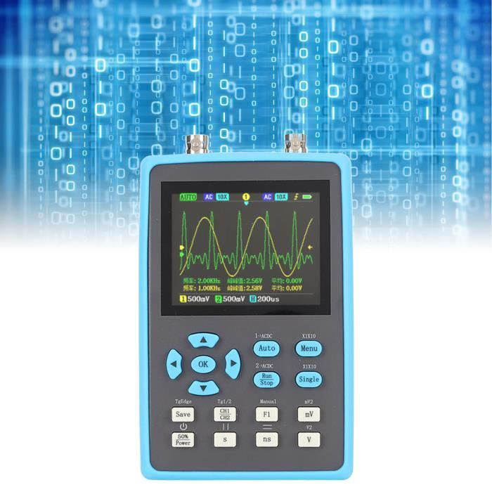 Oscilloscope portable - TBEST - Modèle numérique - 2 canaux - 120 MHz ...