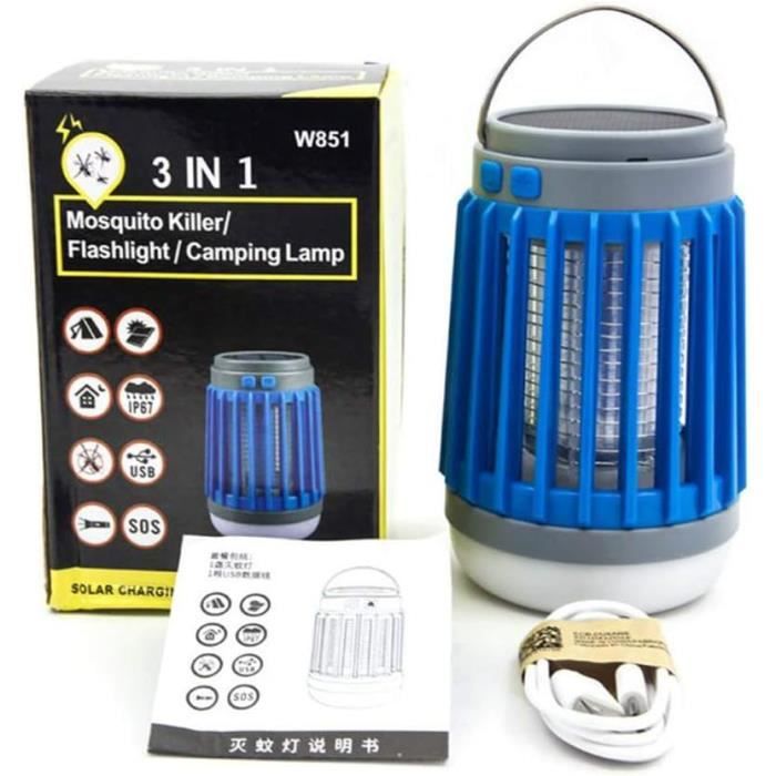 Lampe Solaire Anti-Moustique - Lampe Uv Portable Lanterne De Camping ...