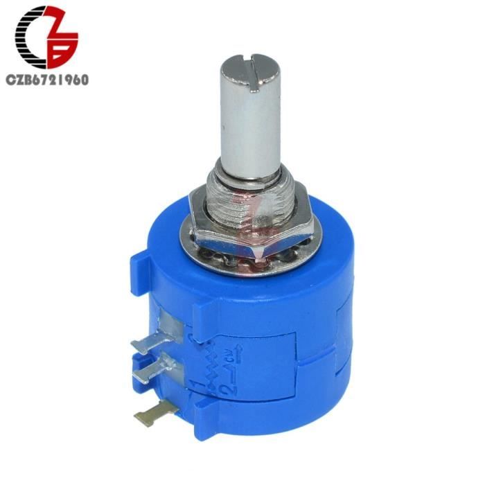 50K ohm -Potentiomètre rotatif de précision,Pot de commutation à 10 ...