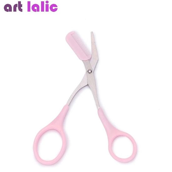 Pince à épiler,Tondeuse à sourcils rose avec 2 peignes,épilation du ...